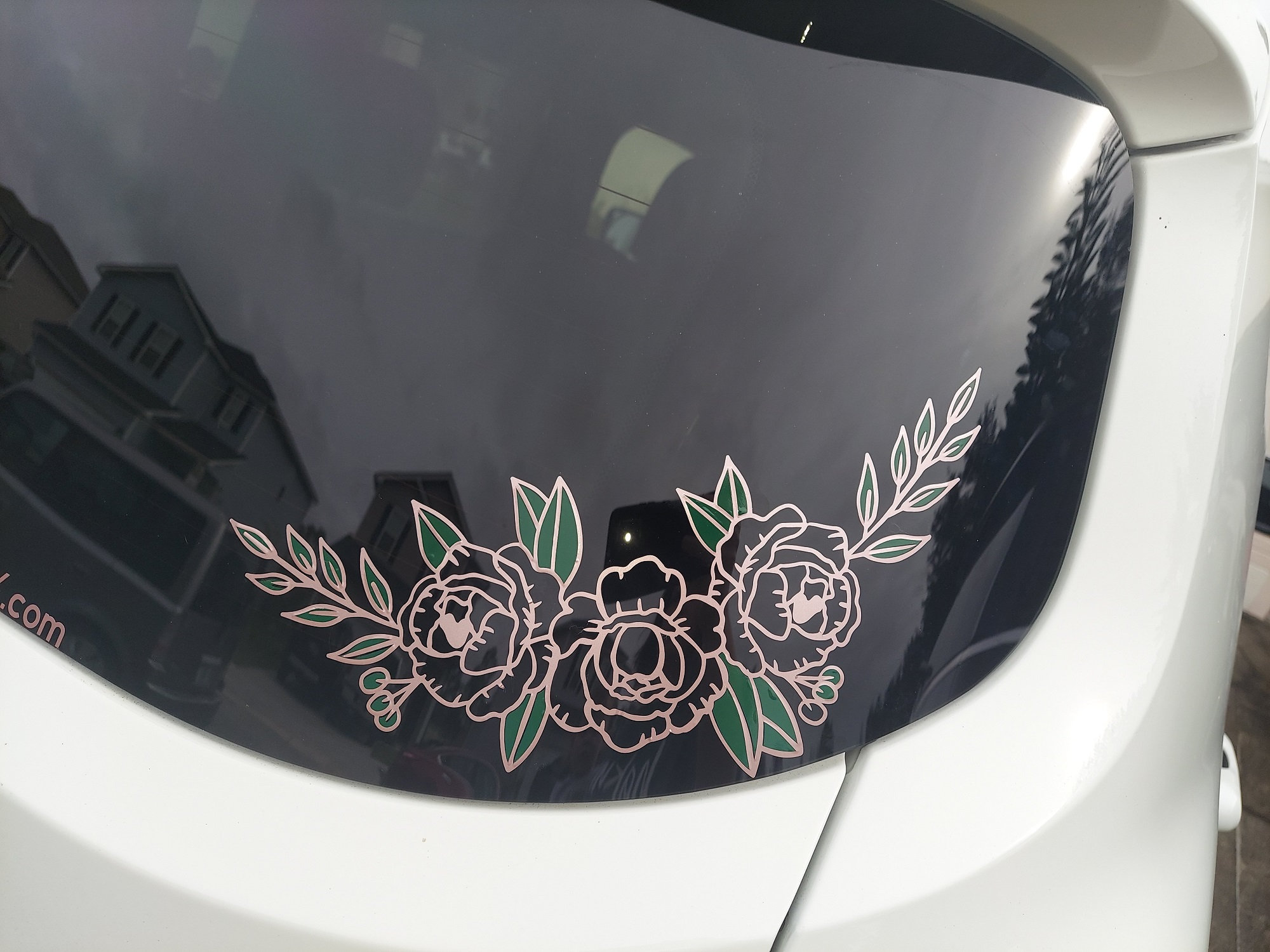 Floral Decal Flower Sticker Rose Car Sticker Car Window - Etsy