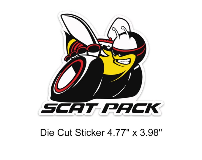 Dodge Scat Pack Logo Sticker, Dodge Vinyl Sticker, Dodge Decal Vinyl ...