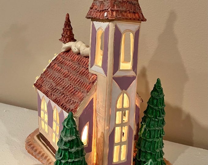 Slim Lighted Wooden Church - Etsy