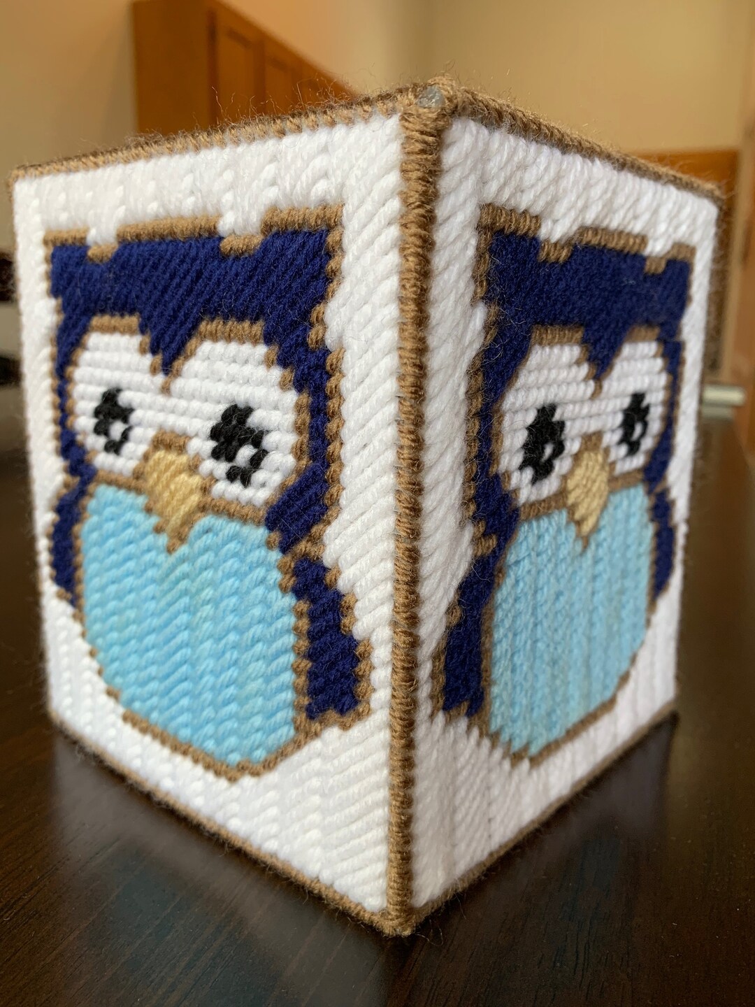 Owl Tissue Box Cover - Etsy