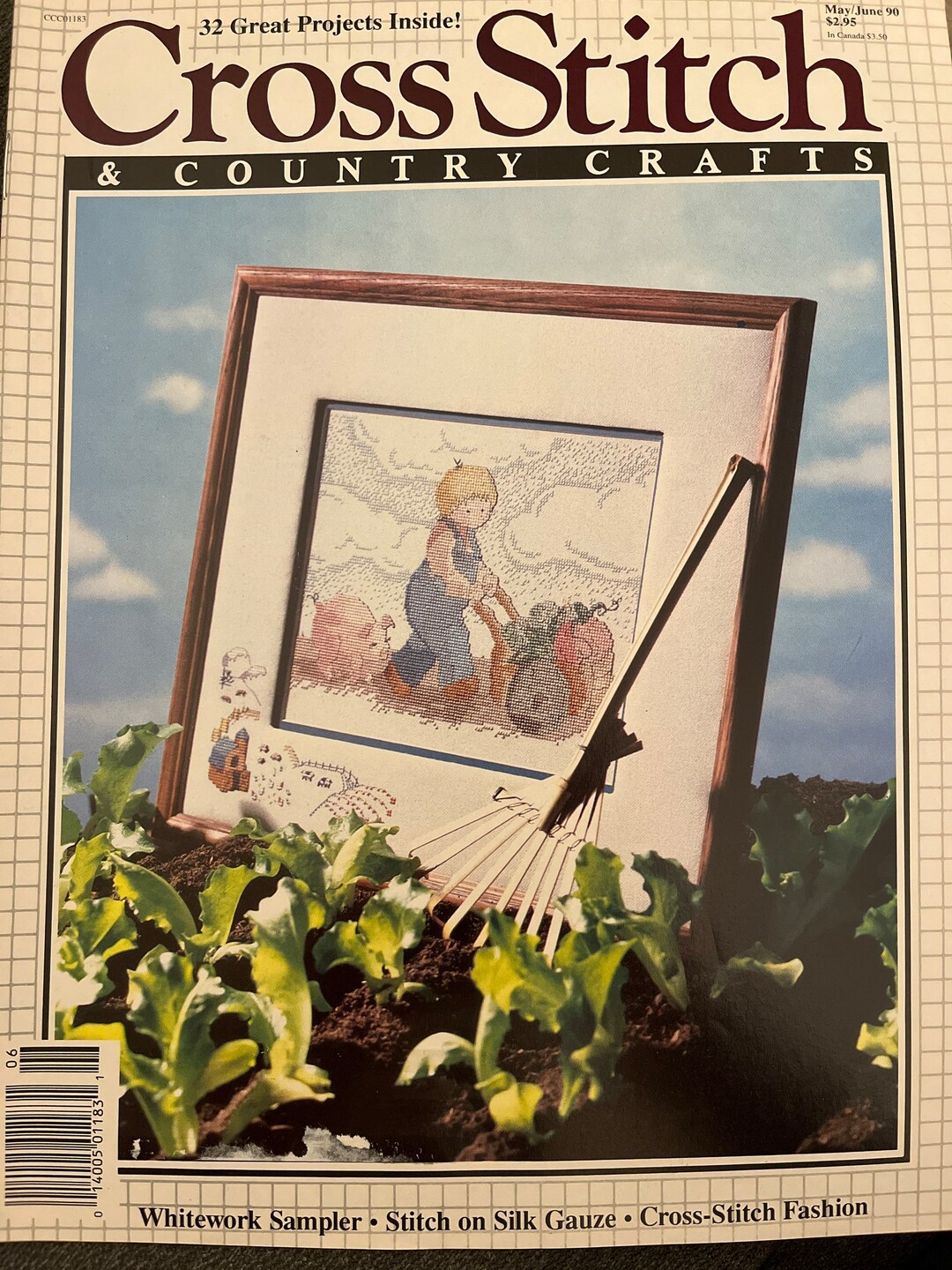 Cross Stitch & Country Crafts May/june 1990 Vol V, No. 5 - Etsy