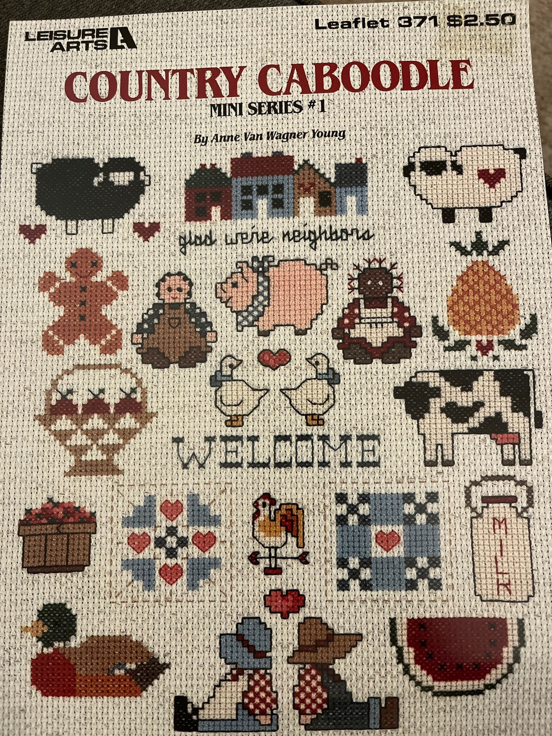 Counted Cross Stitch Patterns Country Caboodle Mini Series #1 - Etsy
