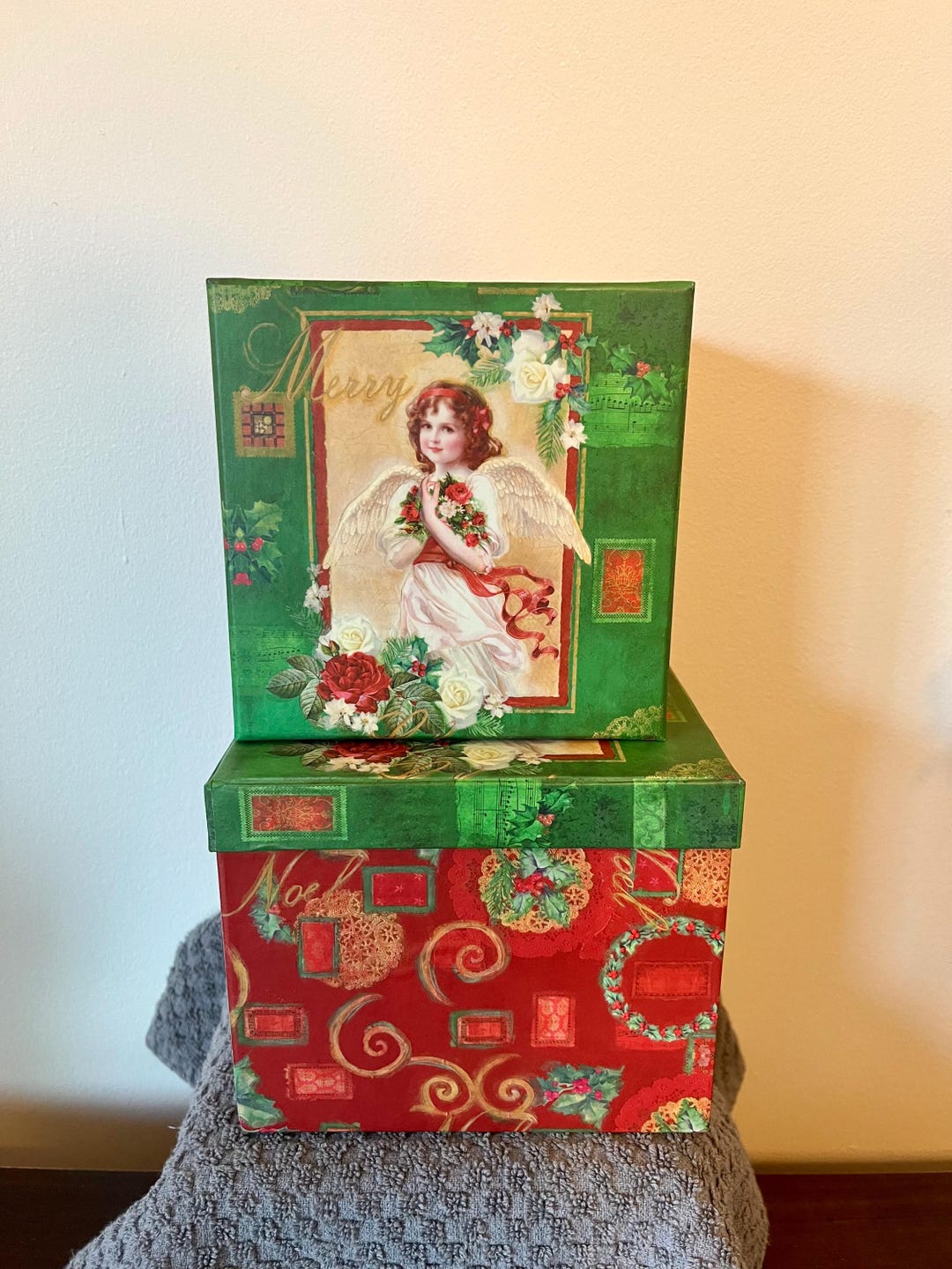 2 Nesting Angel Nesting Gift Boxes - Etsy