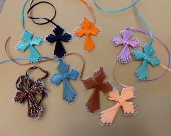 Plastic Canvas Ribbon Cross | Etsy