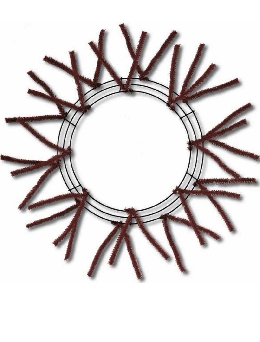 15 Tinsel Work Wreath Form: Brown - Etsy
