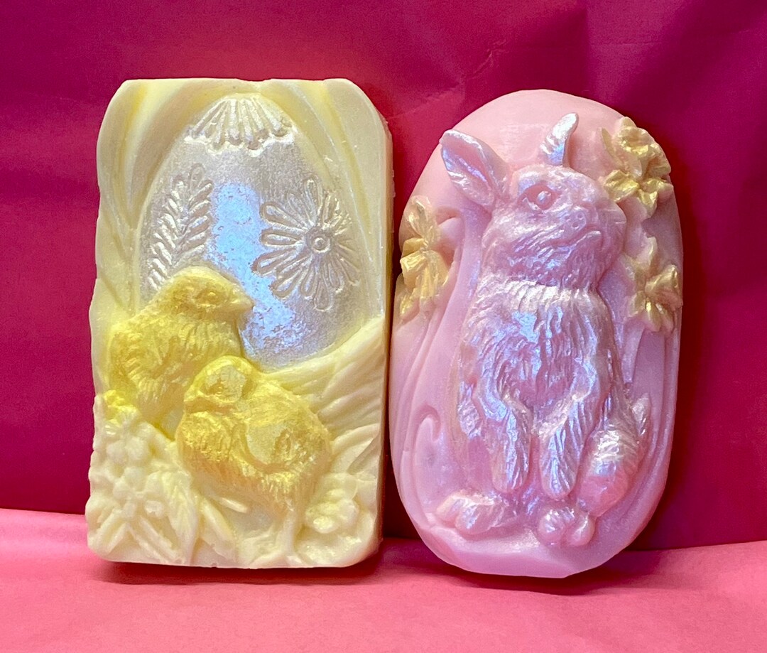 Chick With Egg & Spring Bunny Bars of SOAPS Novelty Soap - Etsy