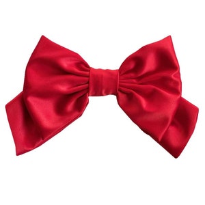 Satin RED Bow-luxury Bows-oversize Bow - Etsy