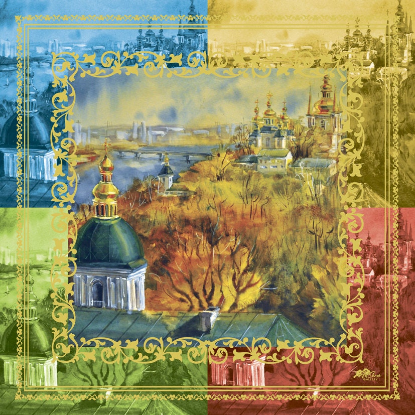 Artist From Kiev Ukraine paintings Digital Ukraine Kiev - Etsy