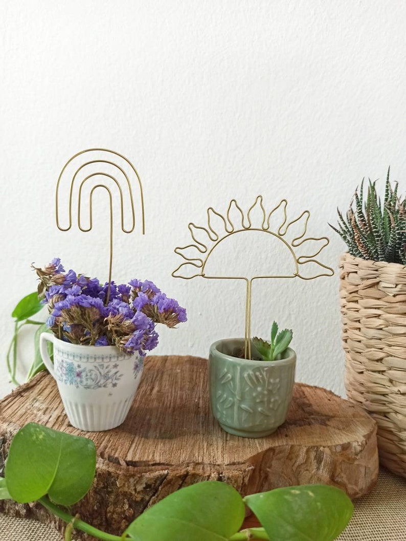 Rainbow Plant Trellis for Indoor Plant / Wire Trellis / Plant - Etsy