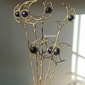 Sun and Moon Beaded Garden/ Potted Plant Stake/ Plant Trellis for ...