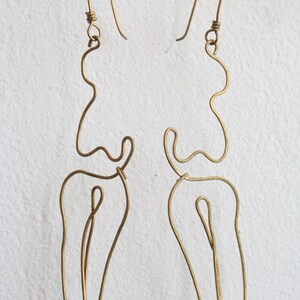 Abstract Body Earrings / Lady Body Earrings / Statement | Etsy