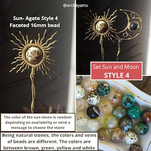 Sun and Moon Beaded Garden/ Potted Plant Stake/ Plant Trellis for ...