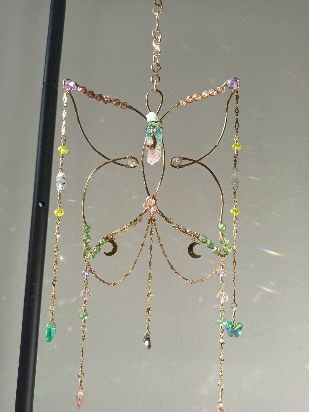 Butterfly Crystal Suncatcher for Window/ Fairy Crystal - Etsy