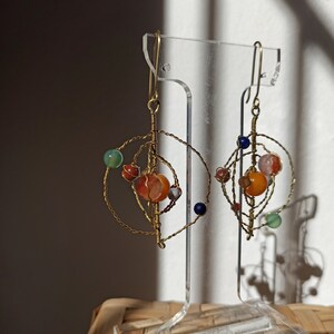 Solar System Earrings/ Statement Earrings / Celestial Earrings / Stars ...