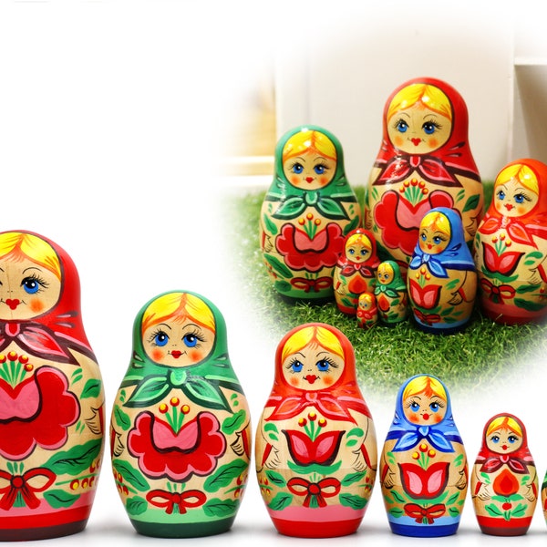 Authentic Russian Nesting Dolls - Etsy