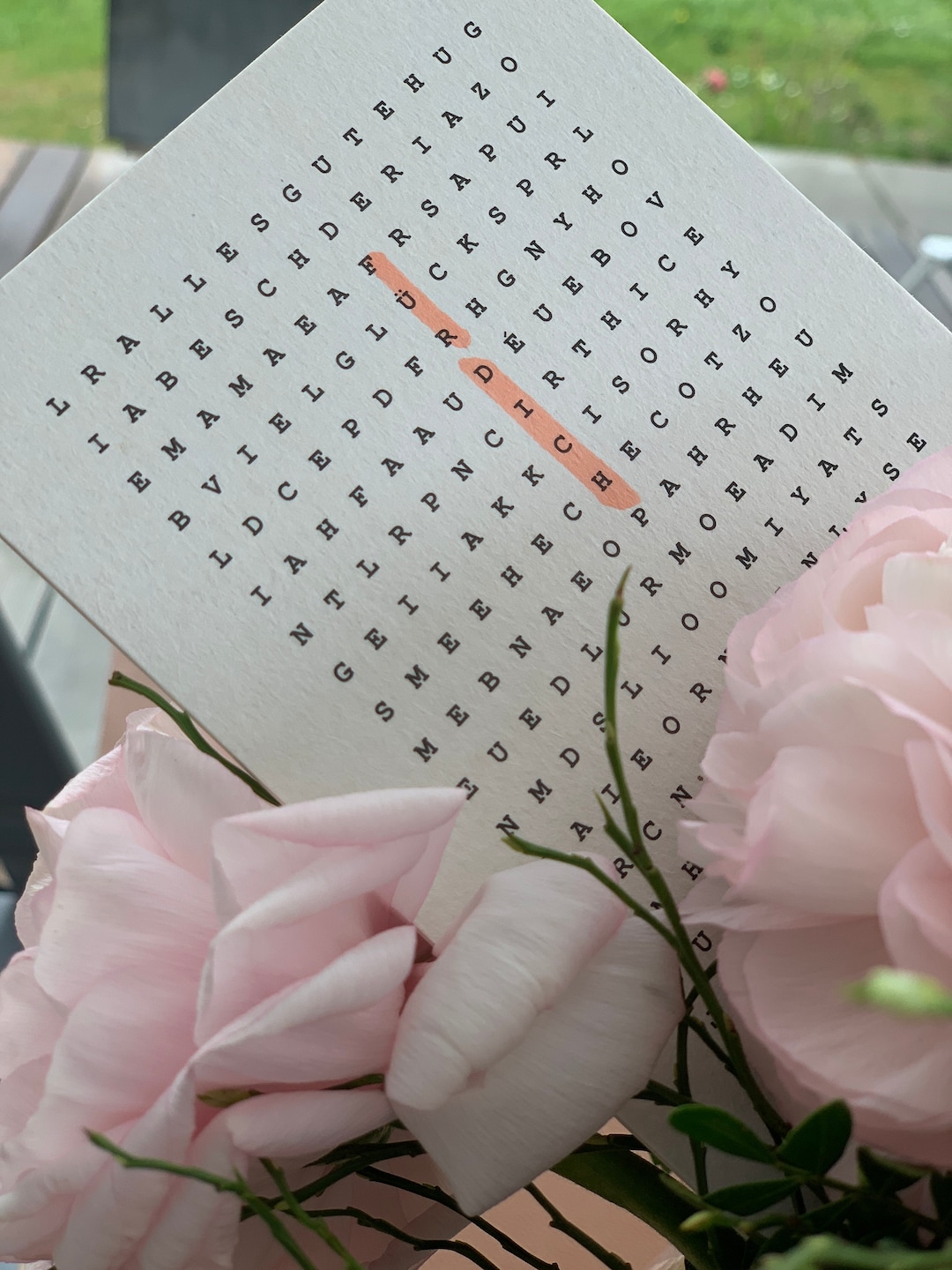 Letter Salad Card - Etsy