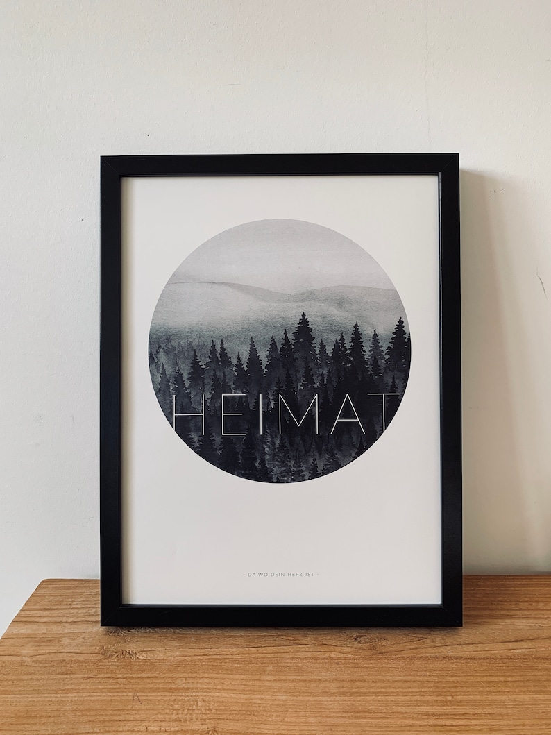 Schwarzwald Poster "HEIMAT" DIN A3 - Etsy.de