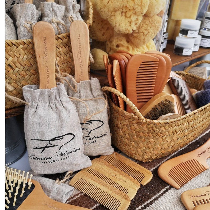 Wooden Comb Handmade Peach Tree Plastic Free Comb Zero Static | Etsy
