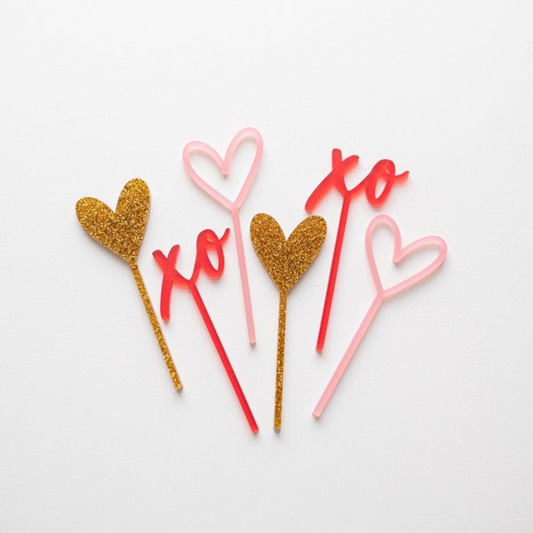 Heart Cupcake Topper - Etsy