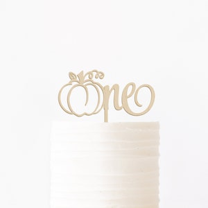 Pumpkin One Cake Topper Fall First Birthday Cake Topper Pumpkin Cake ...