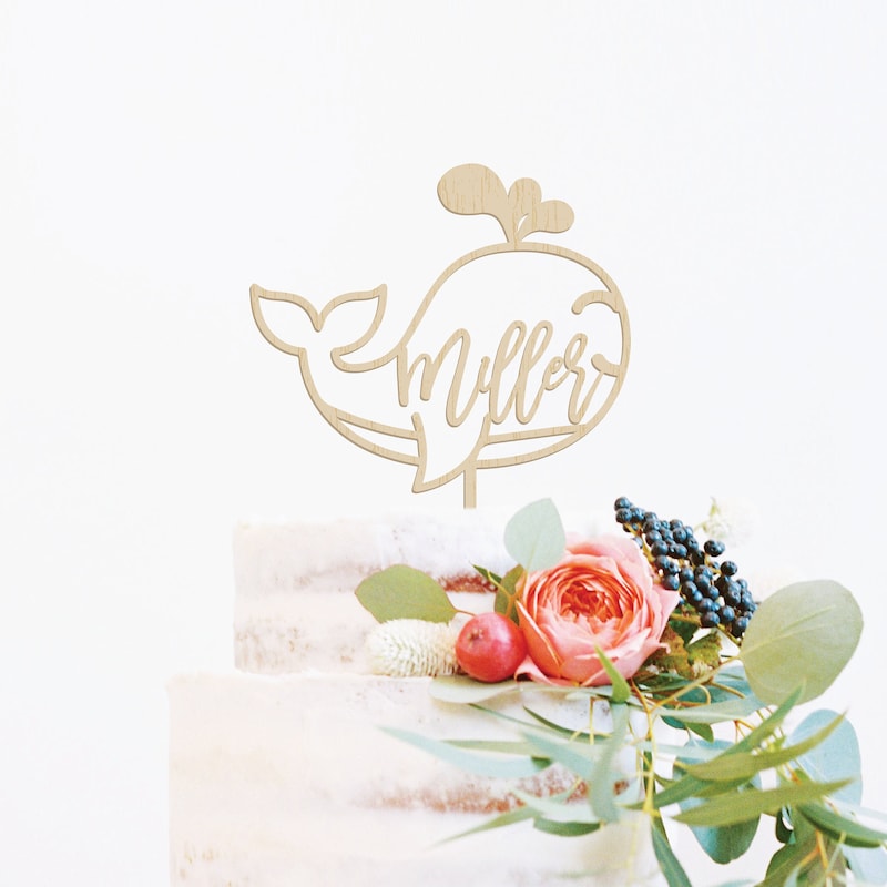 Whale Cake Topper - Etsy