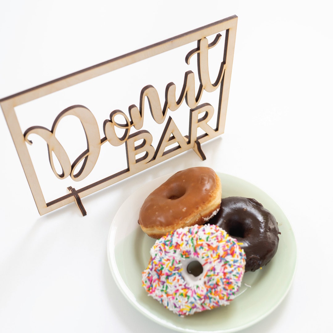 Donut Bar Sign Donut Wall Wedding Sign Donuts Theme Wedding Sweets ...