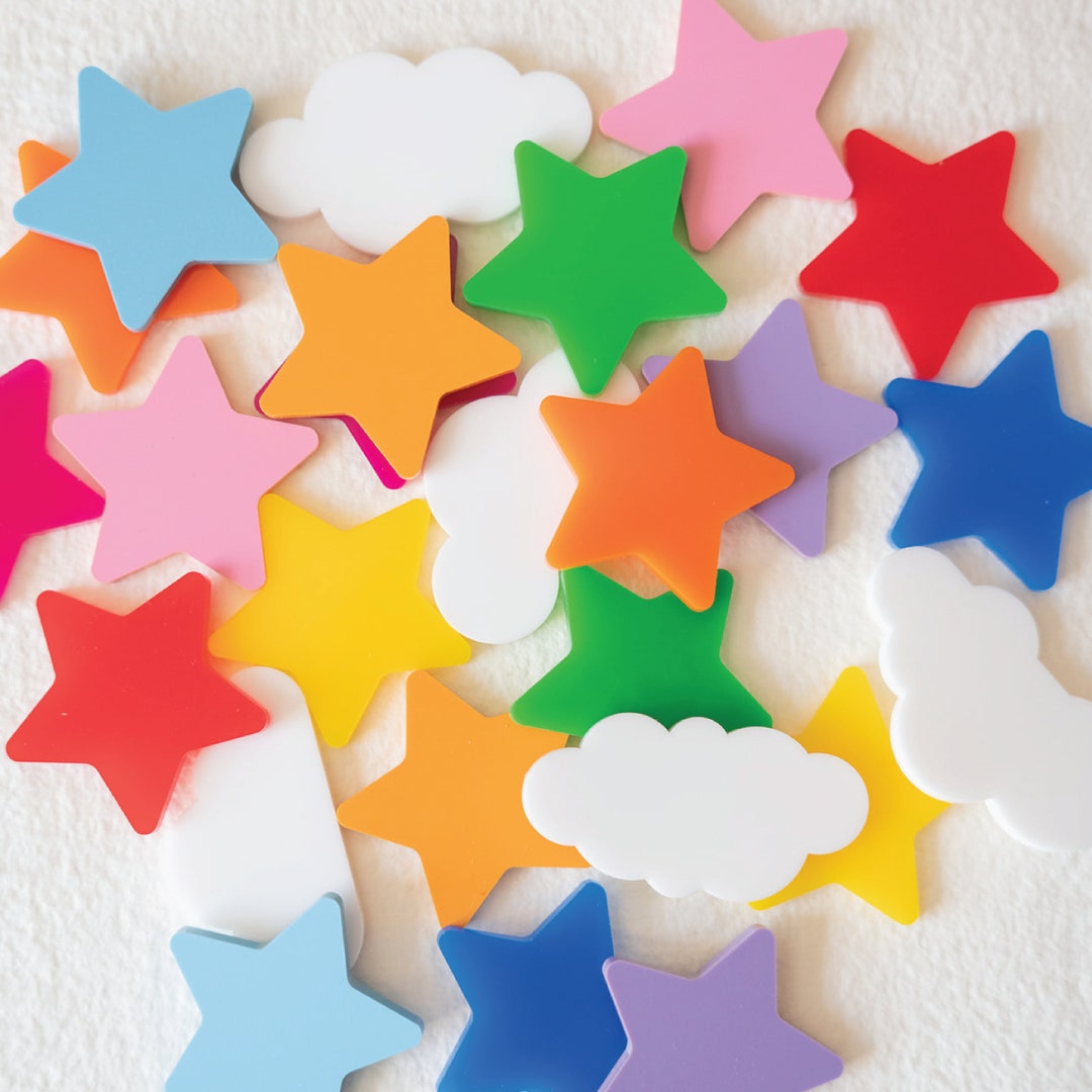 Extra Star and Cloud Tokens for Reward Jars Kids Reward Jars ...