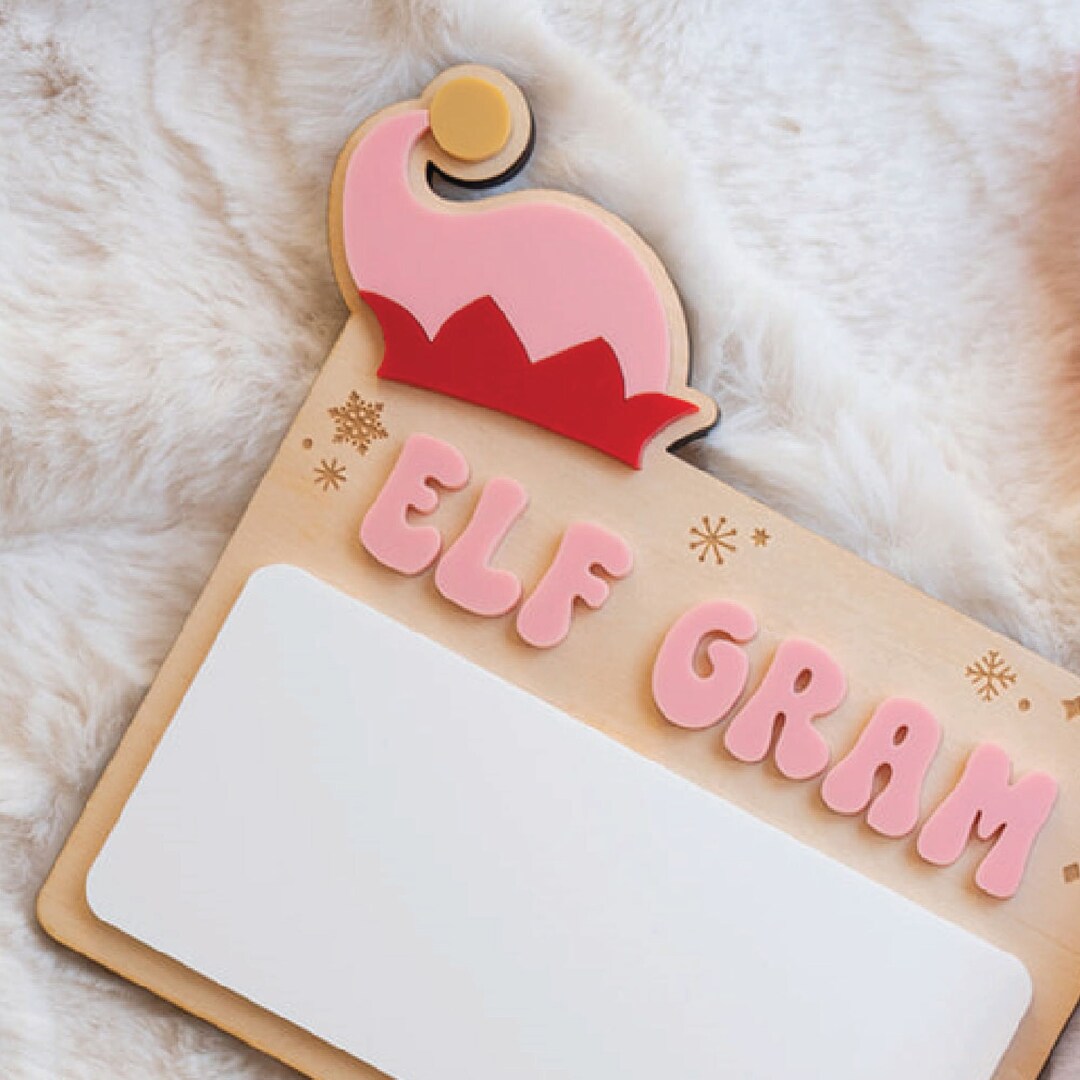 Message From Your Elf Sign Elf Gram Dry Erase Board Reusable - Etsy
