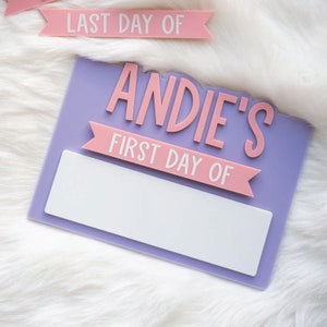 First Day of School Sign Back to School Sign First and Last Day School ...