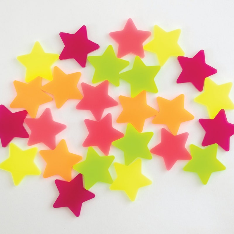 Neon Stars - Etsy