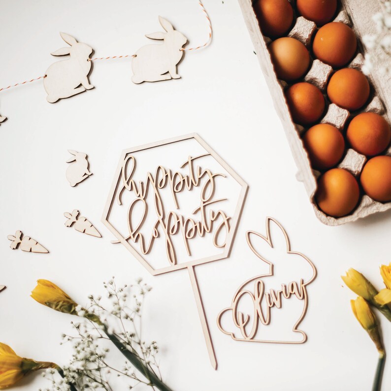 Easter Place Names Table Place Cards Laser Cut Names Easter - Etsy