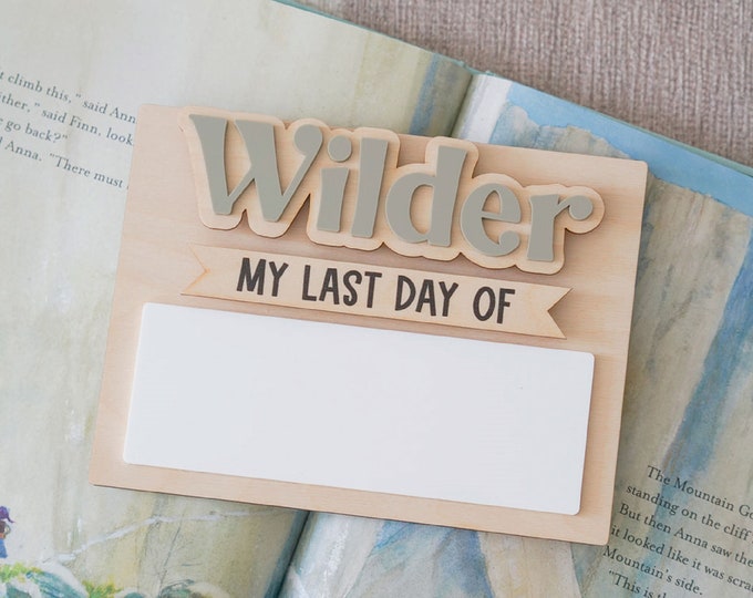 2-in-1 FRENCH First Day of School Sign, First Day of School Version ...