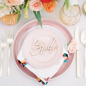 Wedding Table Plate Names Place Cards Wedding Reception Decor Custom ...