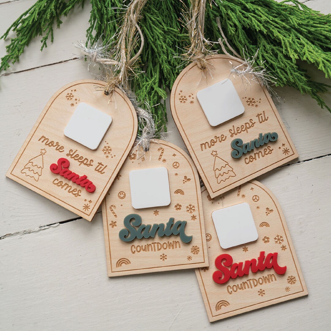 Christmas Countdown Sleeps Until Santa Comes Santa Countdown Christmas ...