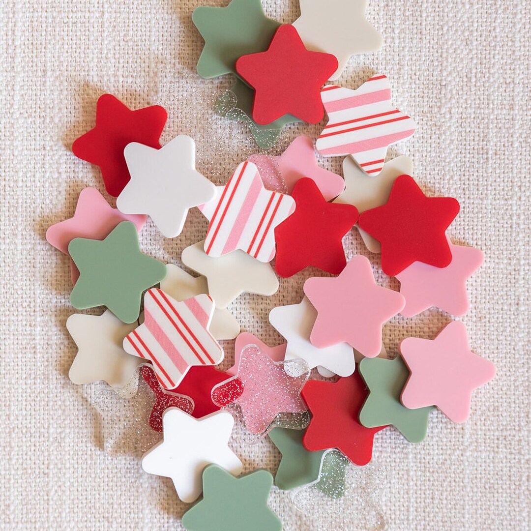 Extra Christmas Themed Stars for Reward Jar Star Tokens Reward Jar Kids ...