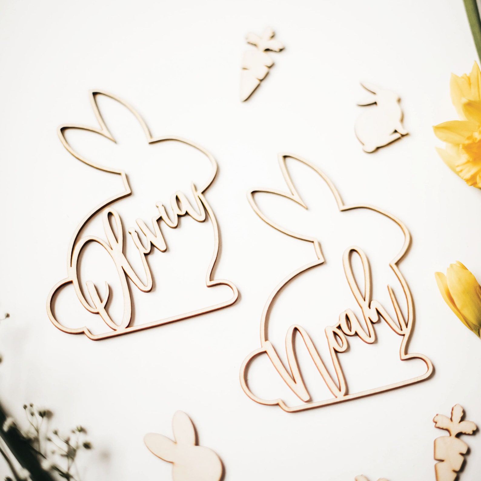 Easter Place Names Table Place Cards Laser Cut Names Easter Decor Name ...