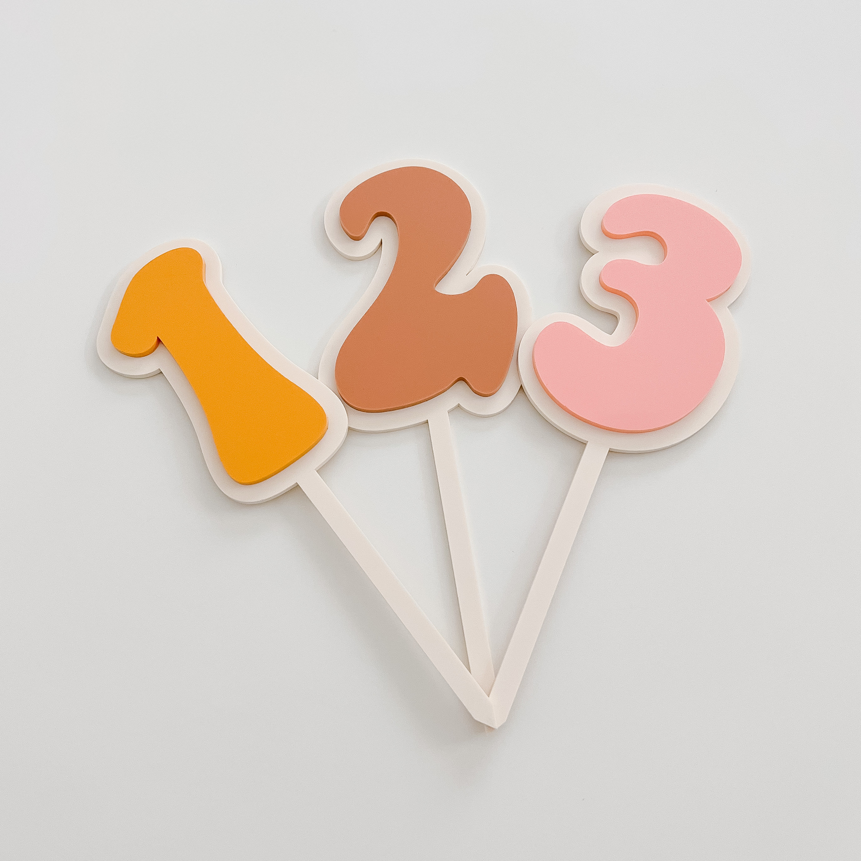 Retro Number Cake Topper Groovy Birthday Party Cake Topper - Etsy
