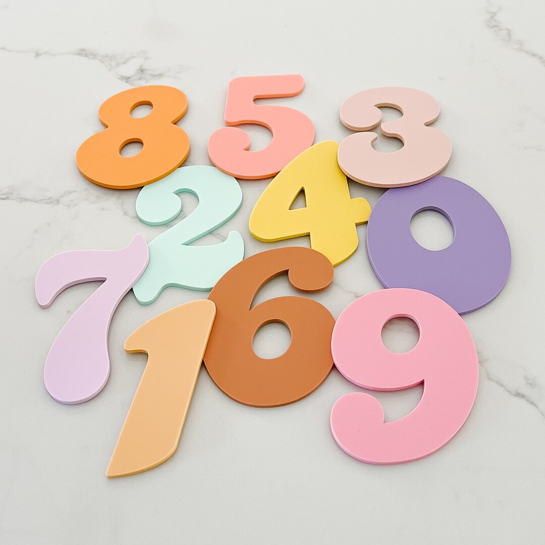 Single Digit Number Cake Charm Number Topper Only Number Cake Charm - Etsy