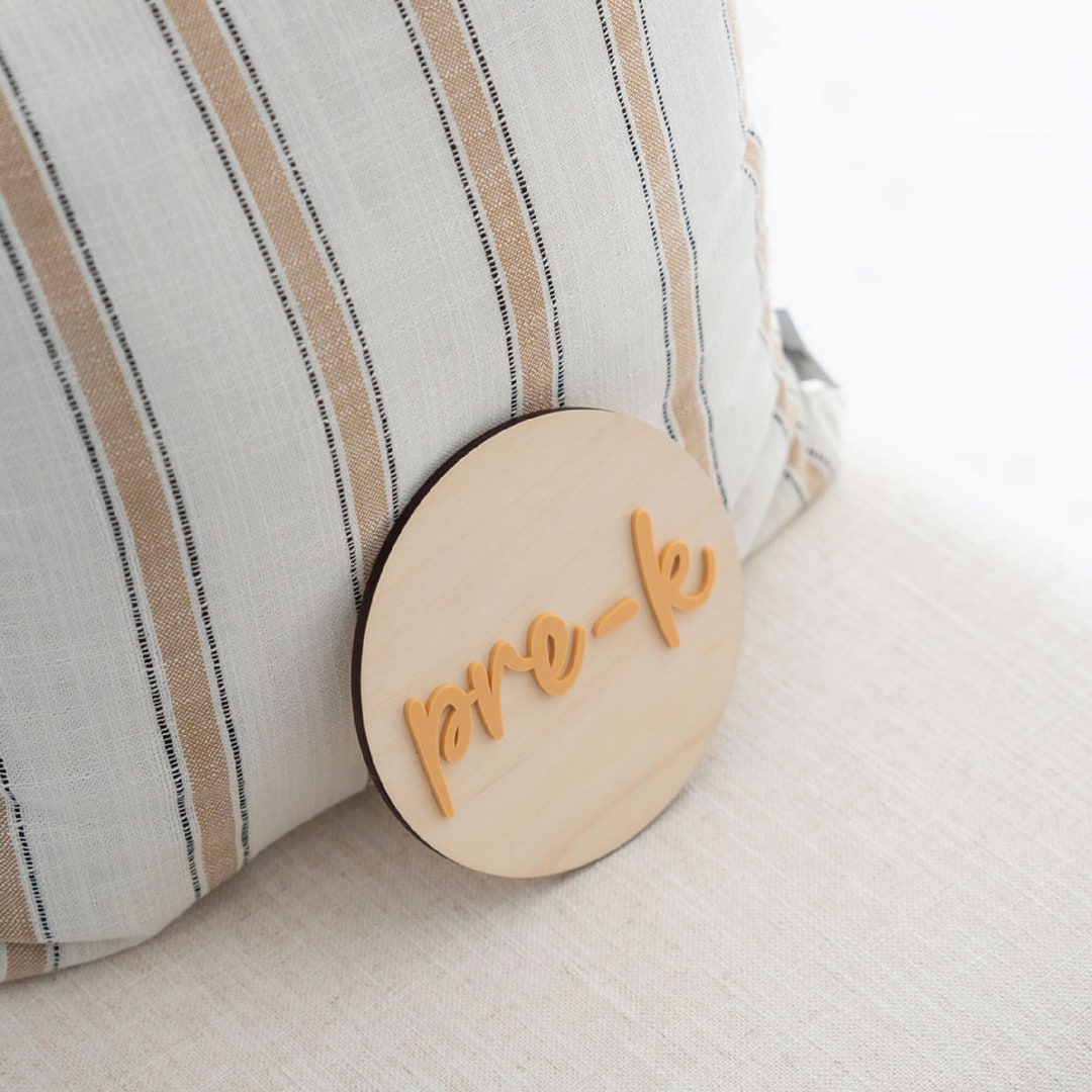 First Day of School Sign Mini Round Back to School Signs Round Grade ...