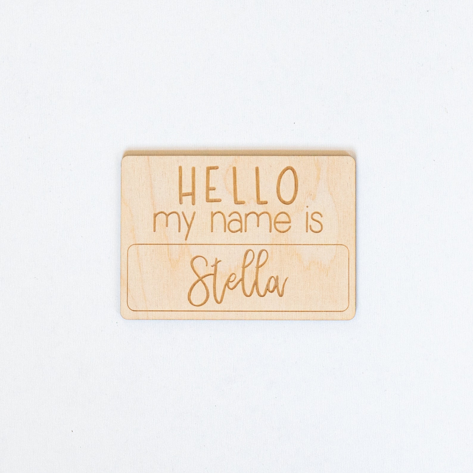 Hello My Name is Sign New Baby Name Sign Newborn - Etsy
