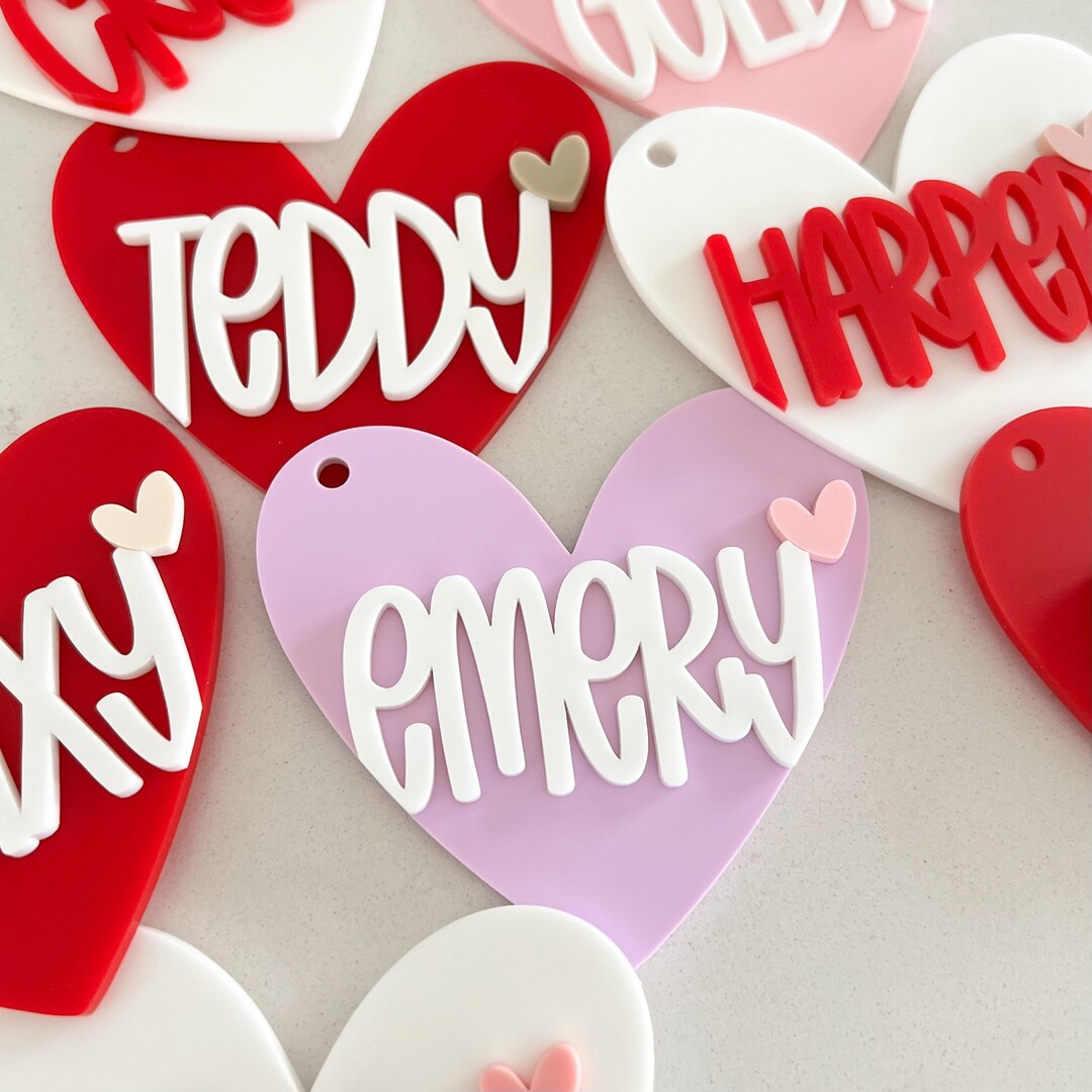 Valentines Day Tags Heart Tag Valentines Tags Valentines Basket Tag ...