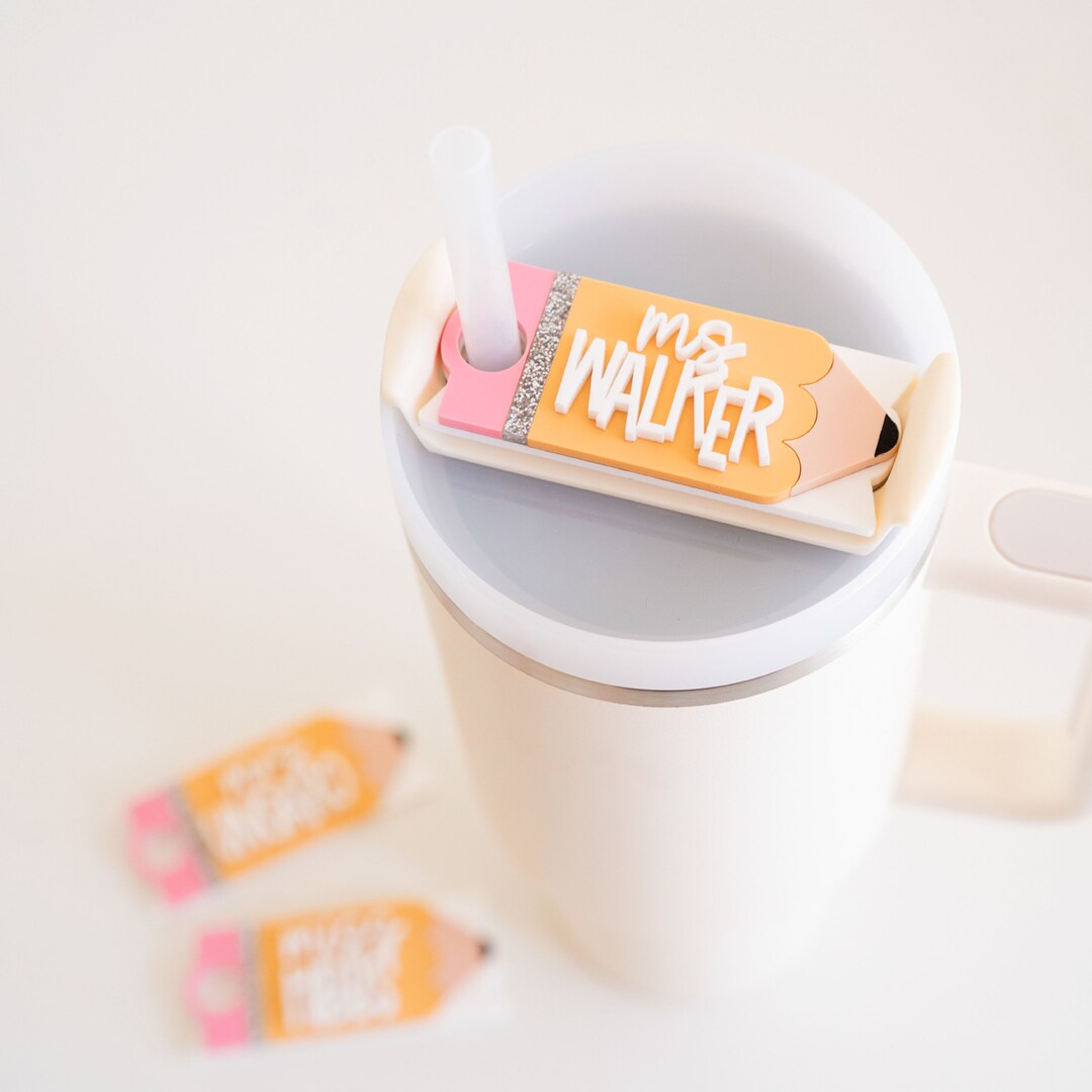 Pencil Tumbler Name Tag Pencil Tumbler Name Plate Topper 40oz/30oz ...