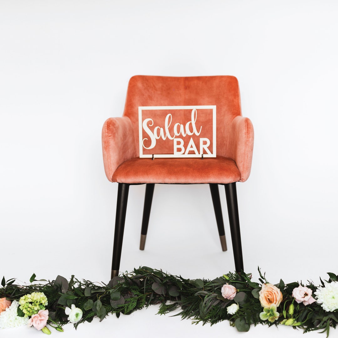 Salad Bar Sign Wedding Reception Baby Bridal Shower Sign Party Food ...
