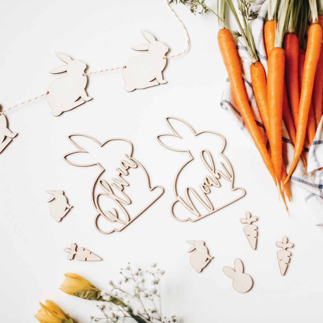 Easter Place Names Table Place Cards Laser Cut Names Easter Decor Name ...