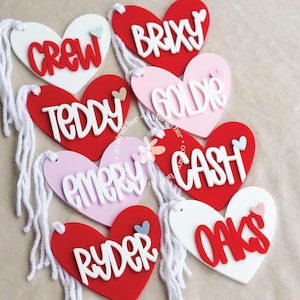 Valentines Day Tags Heart Tag Valentines Tags Valentines Basket Tag ...