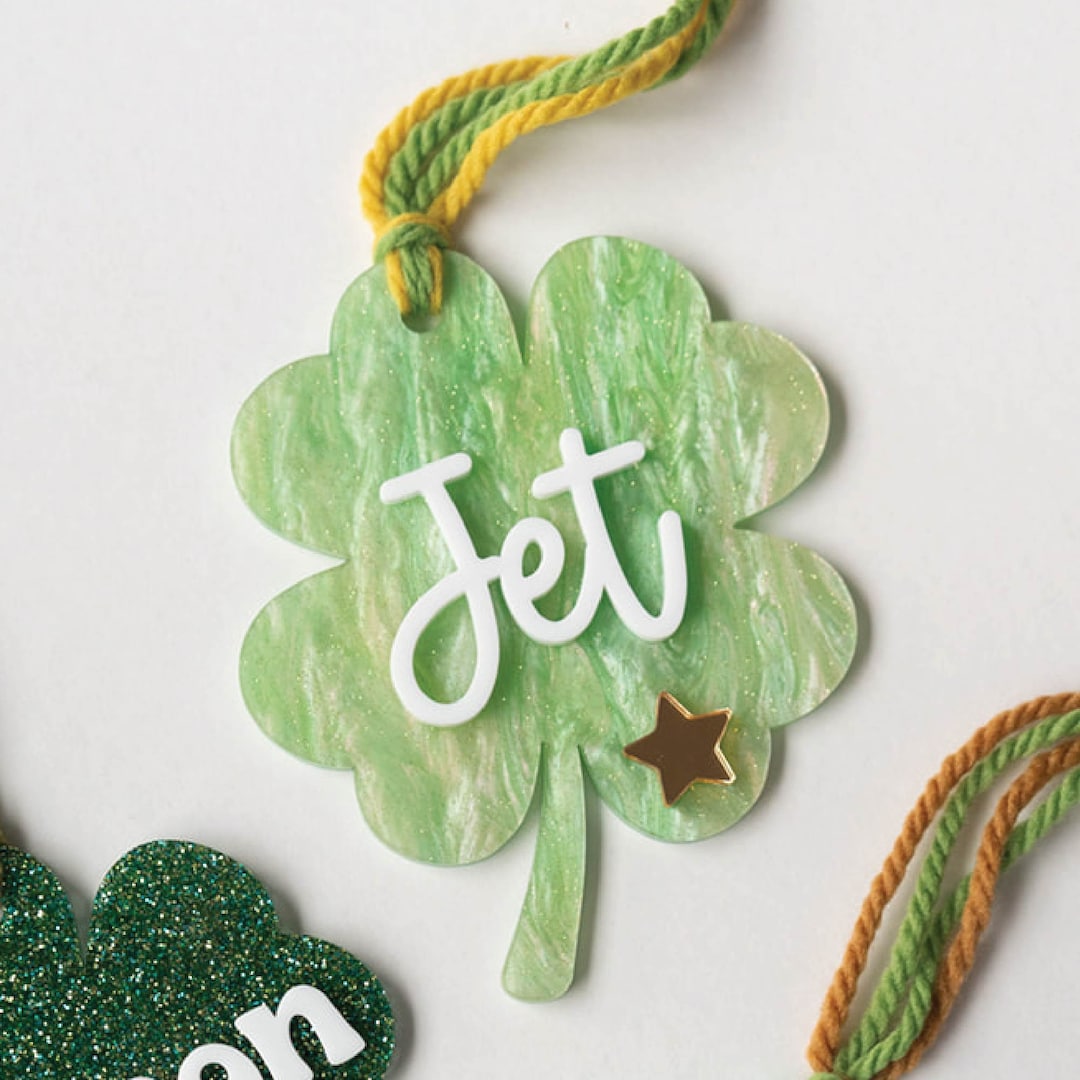 Shamrock Tag Clover Tag St. Patrick's Day Basket Tags St. Patrick's Day ...