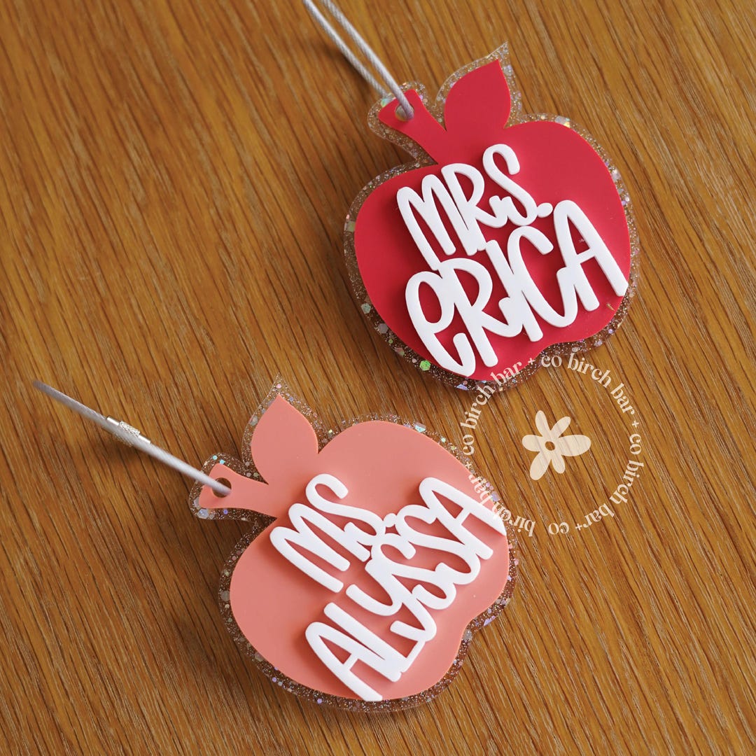 Teacher Apple Tag Teacher Gift Teacher Appreciation Gift End of School ...