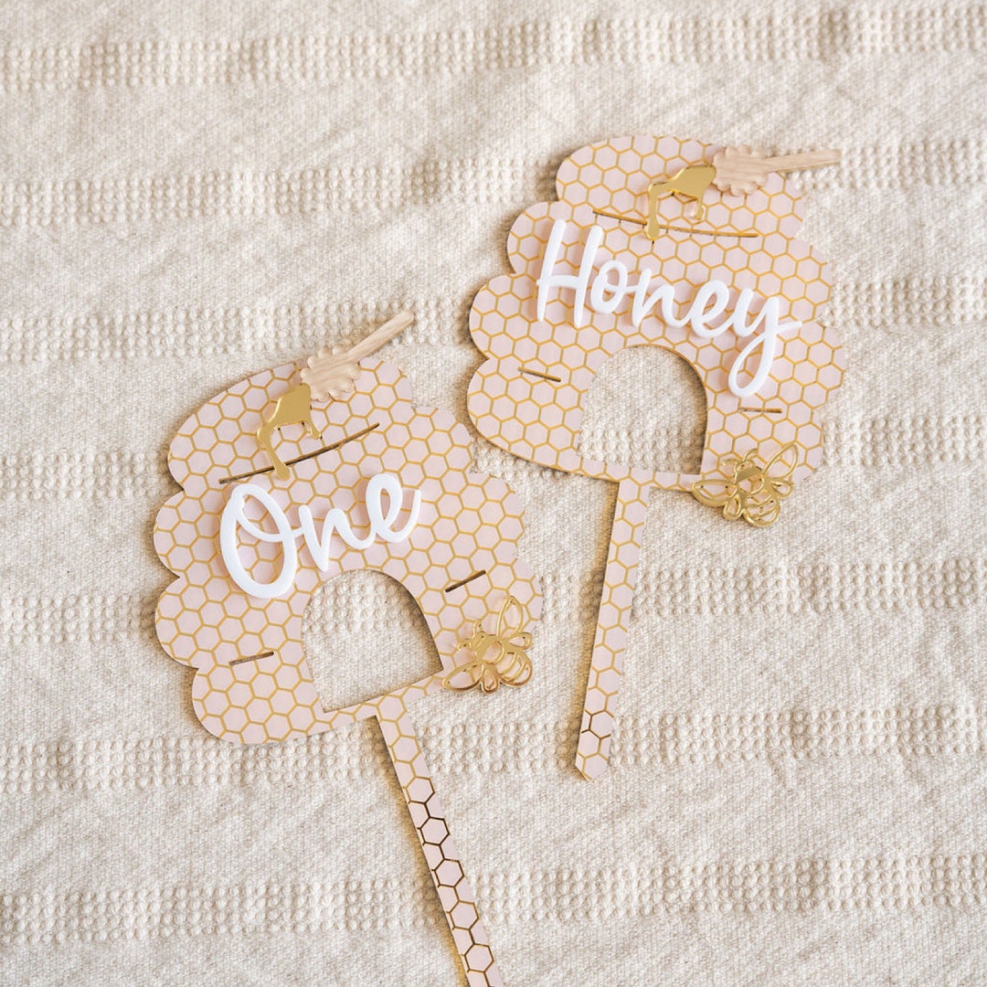 Bee Cake Topper Bee Honey Beehive Cake Topper Sweet Like Honey Bee One ...