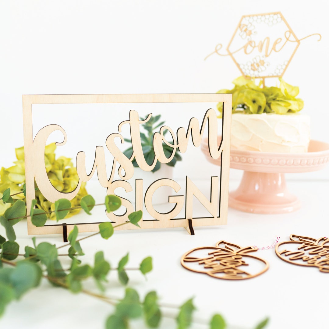 Custom Wedding Signs Rustic Wedding Decor Wedding Table Decor Custom ...