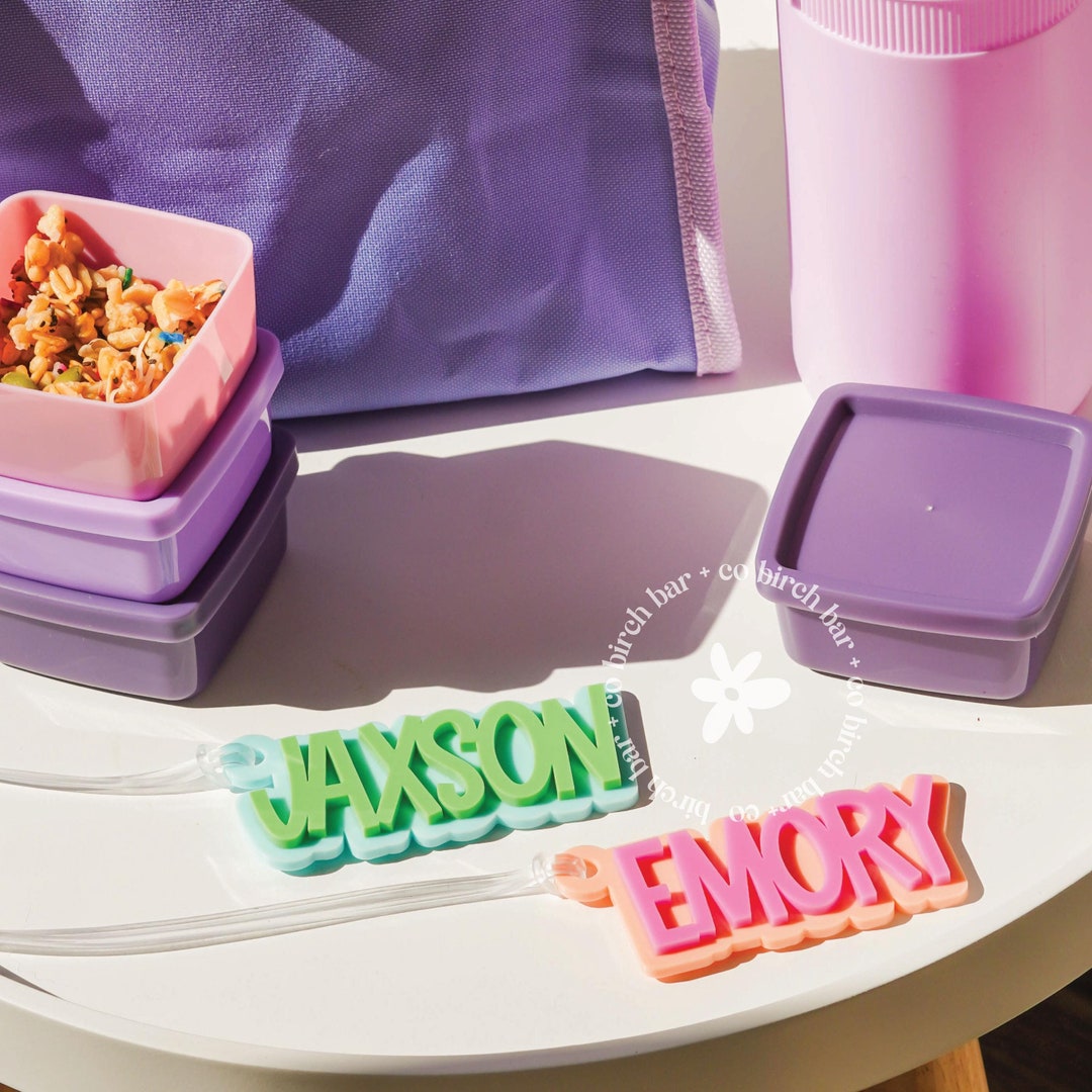 Lunchbox Tags Backpack Tags Kids Lunch Box Tag Kids Keychains ...